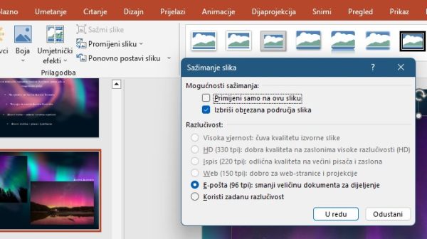 PowerPoint prezentacija vam je prevelika? Smanjite kvalitetu slika u ...
